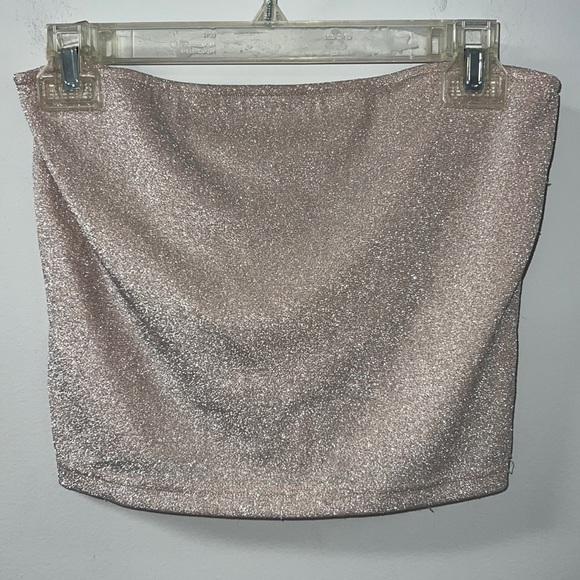 Forever 21 | Tops | Pink Glitter Tube Top From Forever 2 | Poshmark